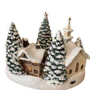 Thomas Kinkade | Holiday | Thomas Kinkade St Nicholas Circle Musical ...